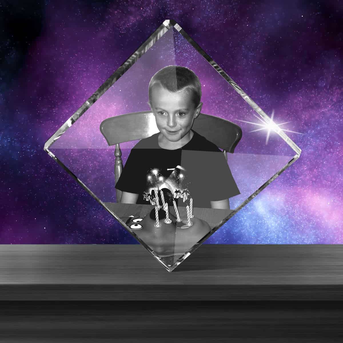 3D Crystal Diamond - Teddy & Finn