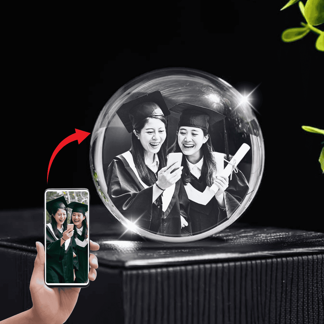 3D Crystal Ball For Loved Ones - Teddy & Finn